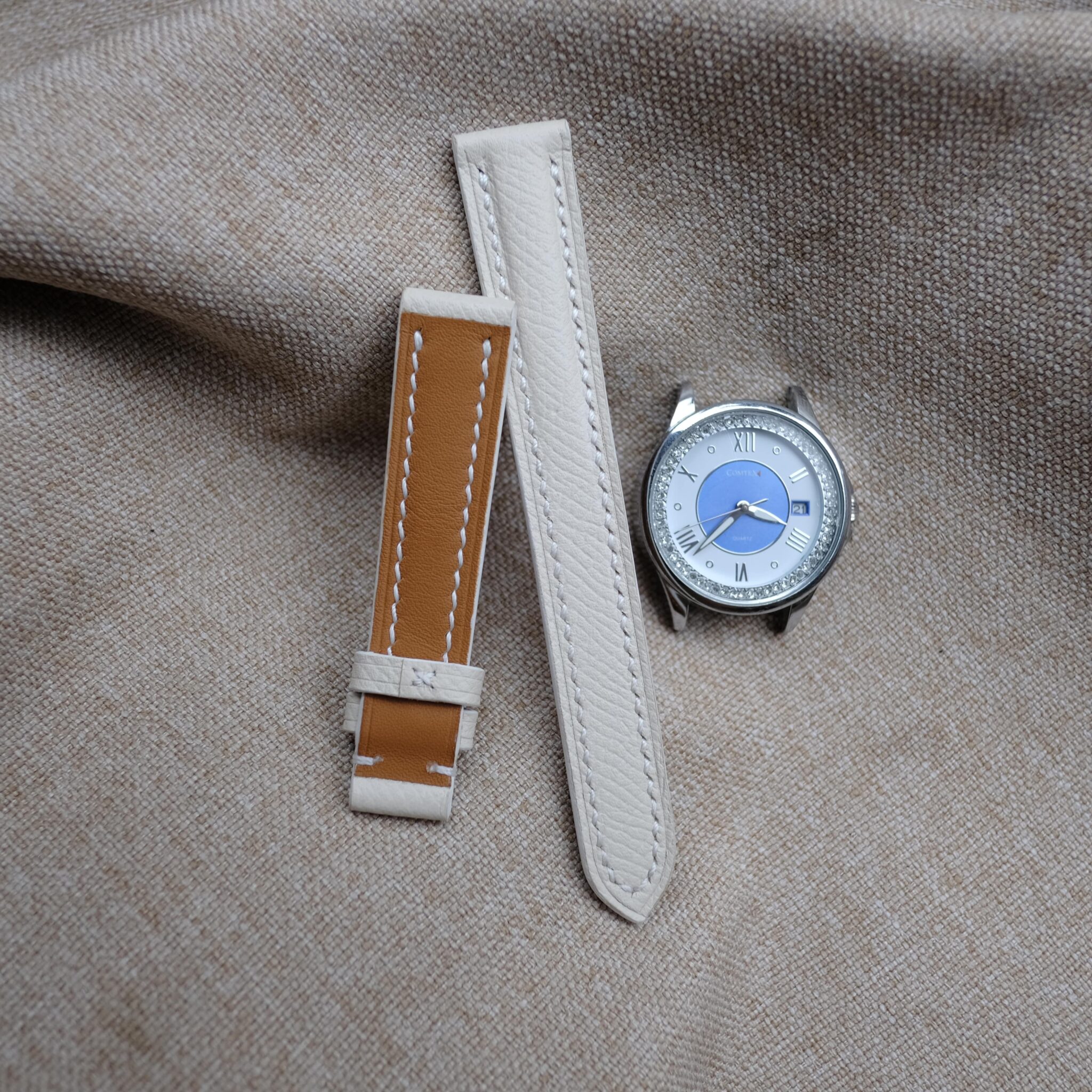Blue Watch Strap & Band - Handmade leather watch strap - HARPY LEATHER
