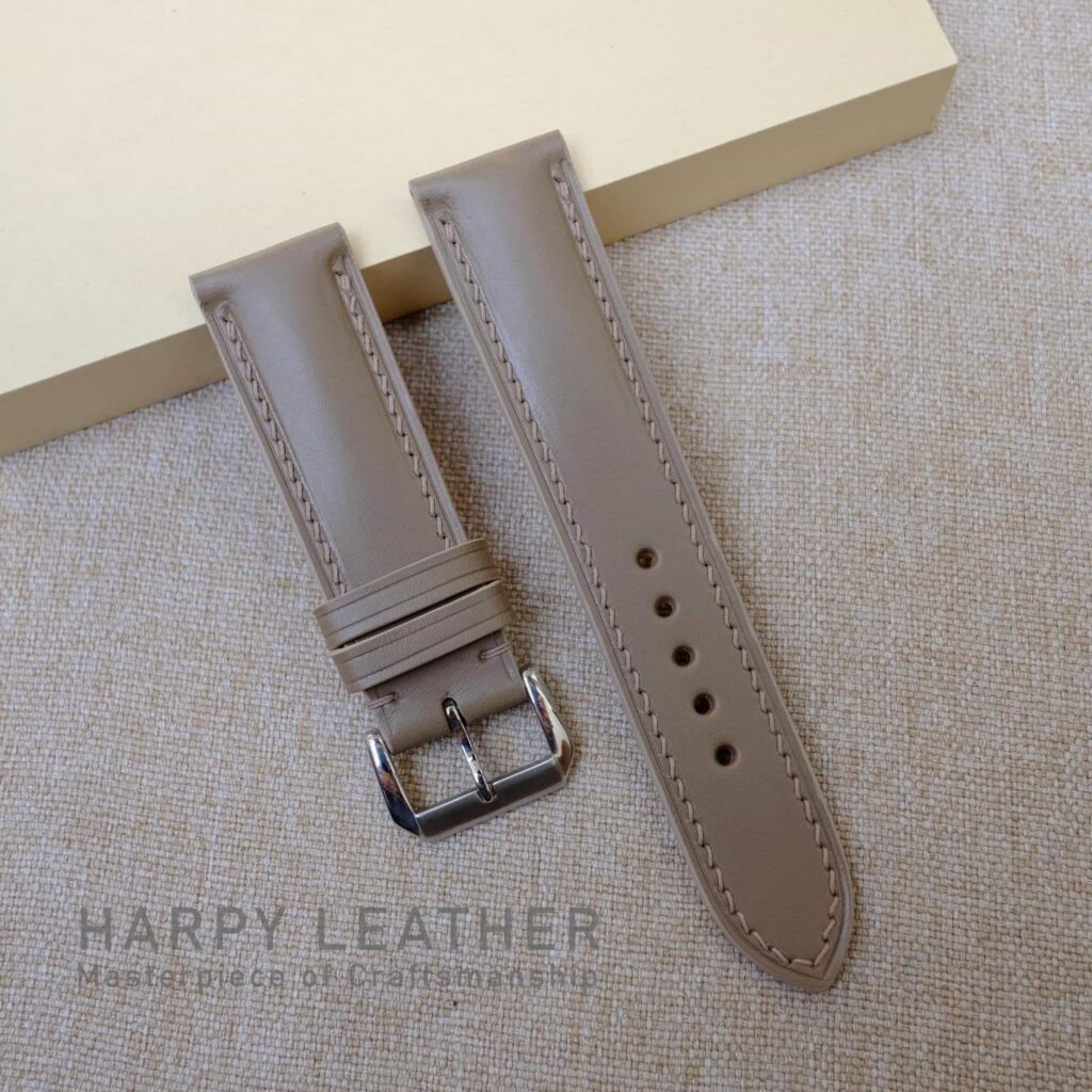 Buttero Grey Watch Strap ( Italian ) - Handmade Leather watch straps
