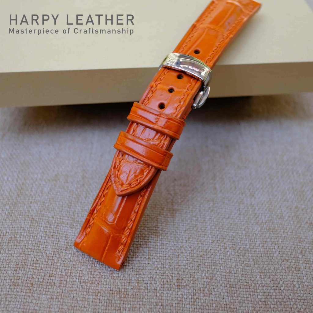 Alligator Watch Strap - Genuine alligator watch bands - Hand-stitched